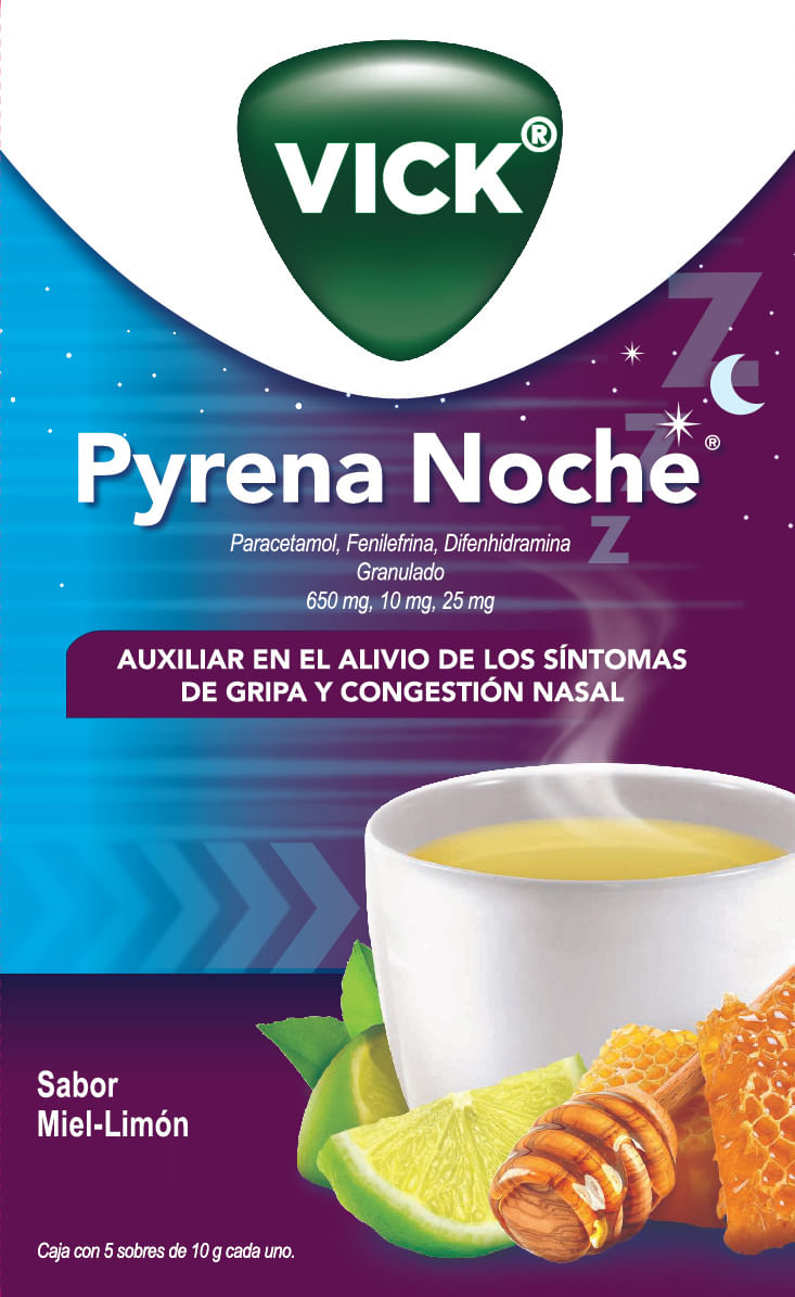 Vick Pyrena Noche Miel-Limon Grldo 10 G 5 Sb – Farmacia Herrera