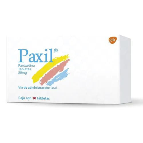 Paxil 20 Mg Con 10 Tabletas – Farmacia Herrera