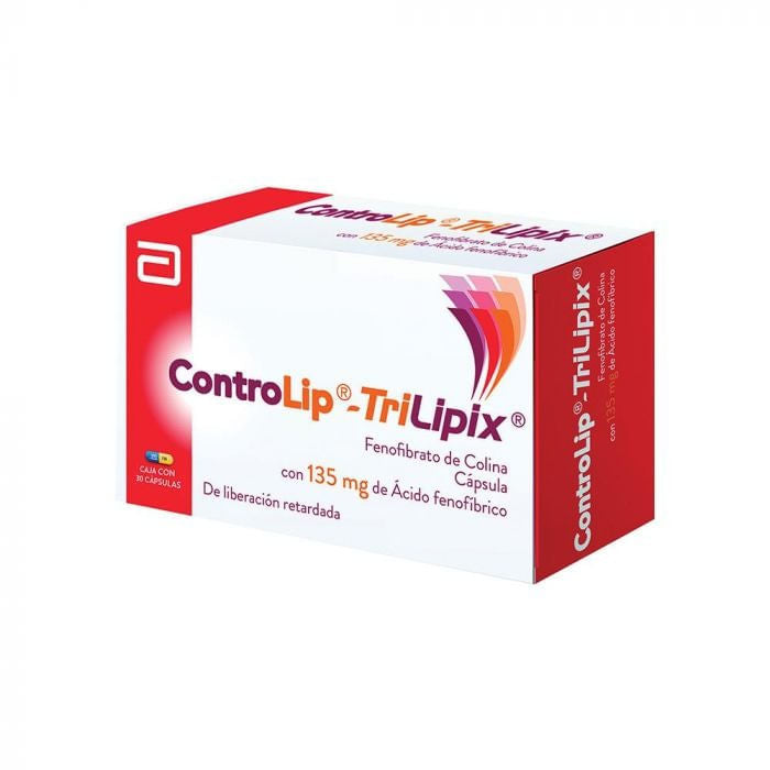 Controlip Trilipix 135 Mg Con 30 Capsulas – Farmacia Herrera