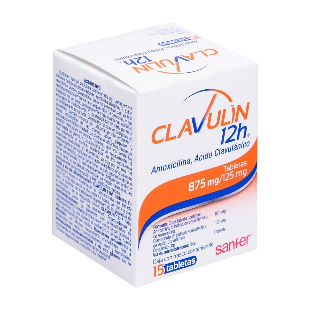 Clavulin 12H 875 / 175 Mg Con 15 Tabletas – Farmacia Herrera