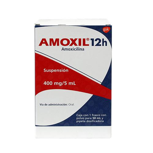 Amoxil 12H 400 Mg Suspension 50 Ml – Farmacia Herrera