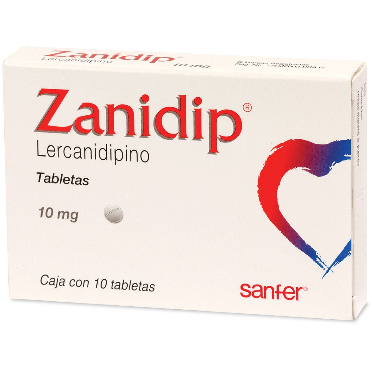 Zanidip 10 Mg Con 10 Tabletas – Farmacia Herrera