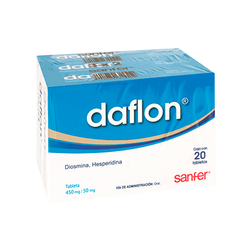 Daflon 450 Mg / 50 Mg Con 20 Tabletas 3 Pack Sanfer – Farmacia Herrera