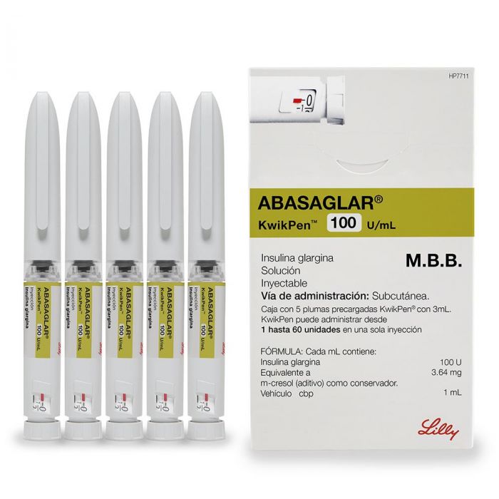 Abasaglar 100 Ui Solucion Inyectable Con 5 Plumas 3 Ml – Farmacia Herrera