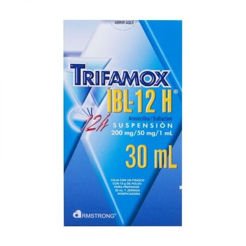 Trifamox Ibl 12H Suspension 200 Mg 30 – Farmacia Herrera