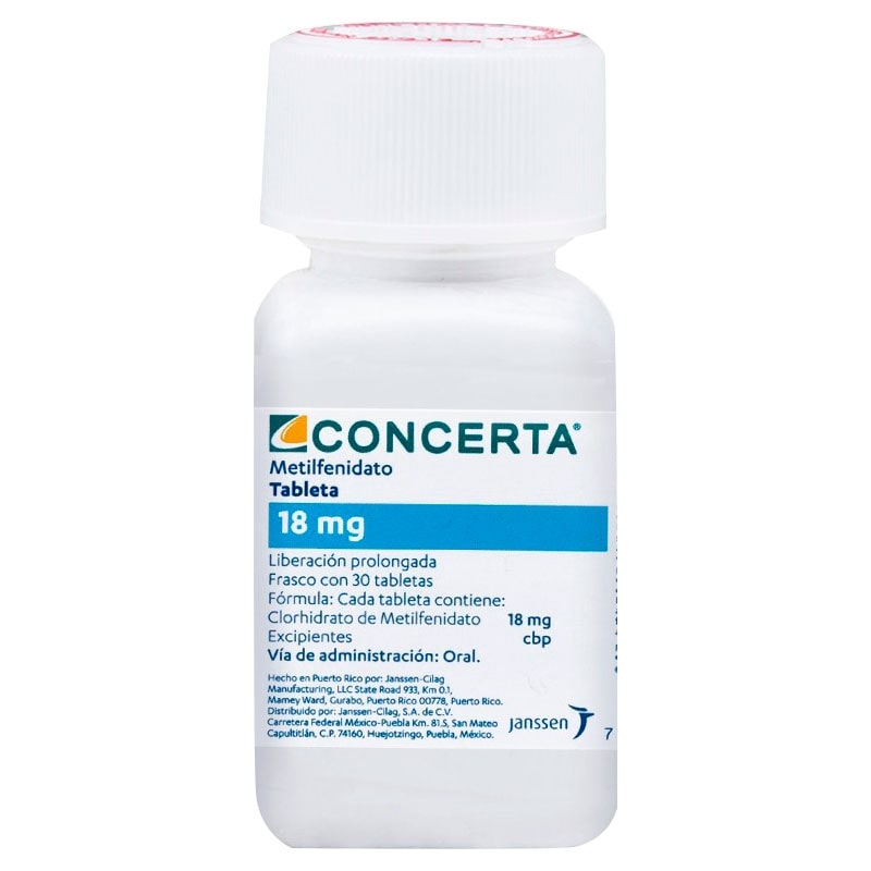 Concerta 18 Mg Con 30 Tabletas – Farmacia Herrera