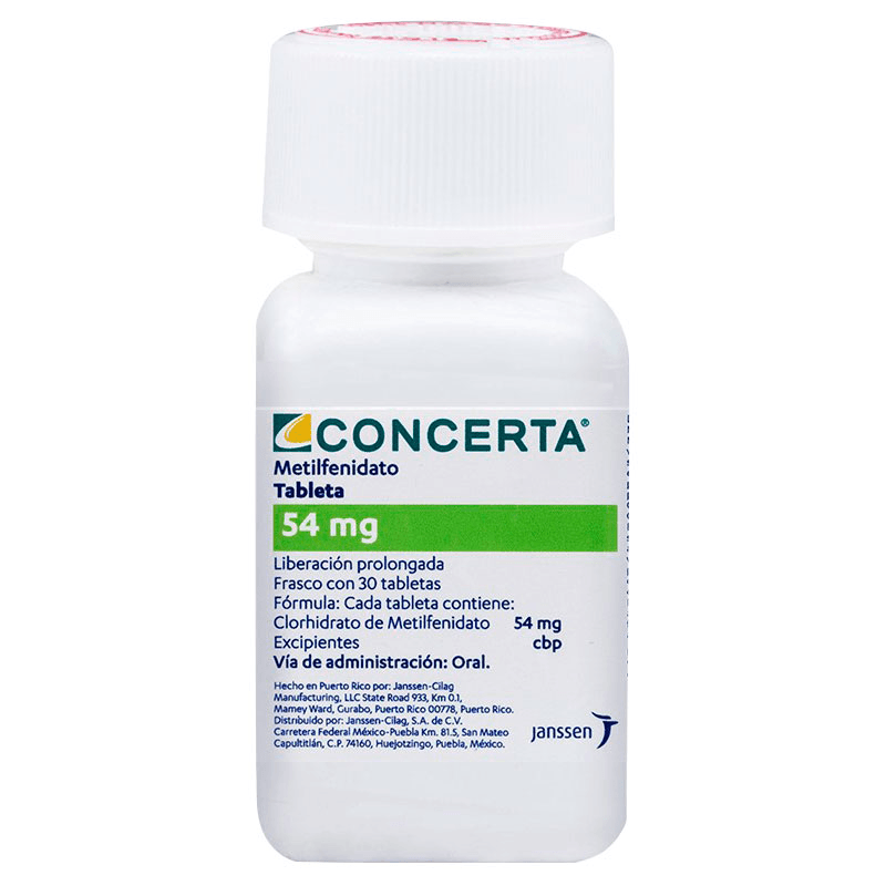 Concerta 54 Mg Con 30 Tabletas – Farmacia Herrera