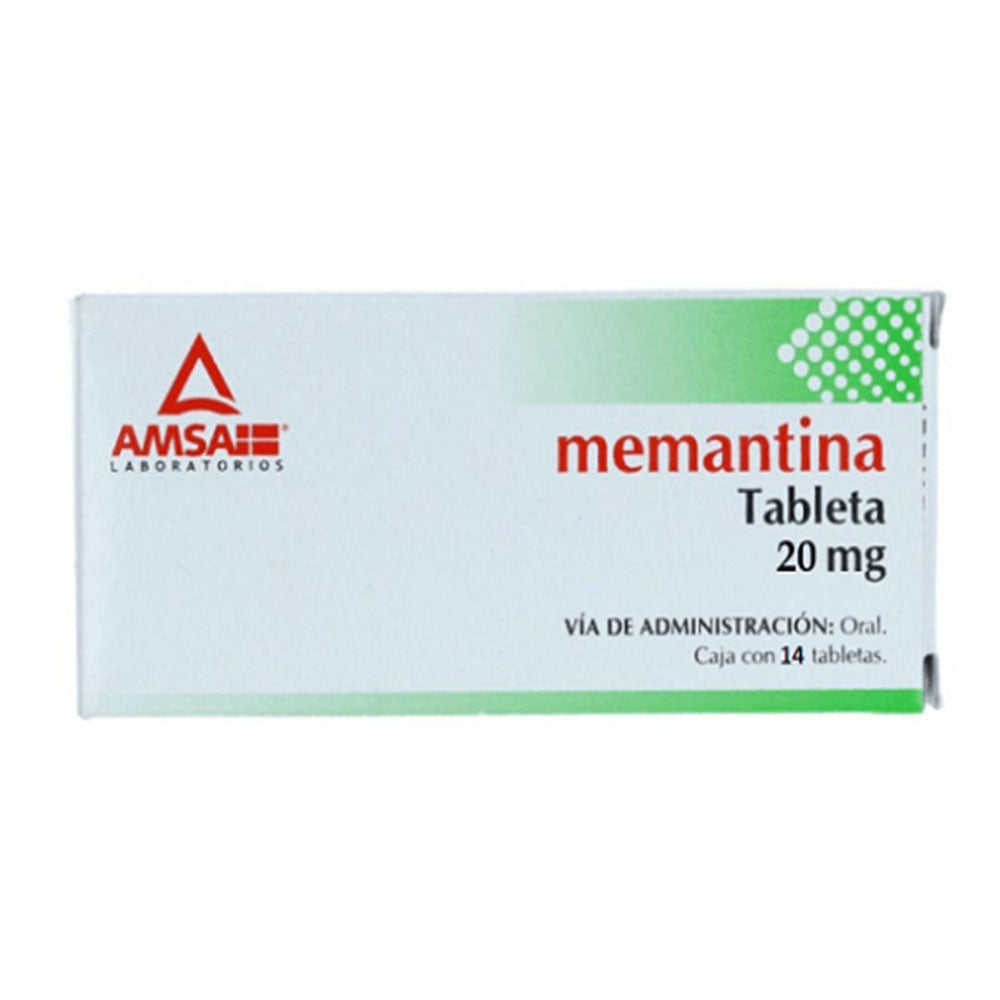 Memantina 20 Mg Con 14 Tabletas Generico Amsa – Farmacia Herrera