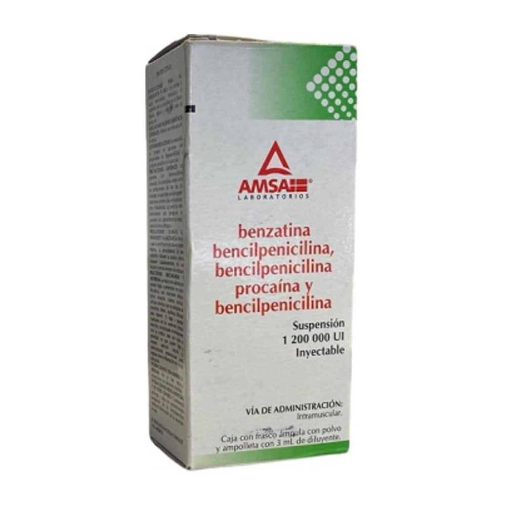Bencilpenicilina Benzatinica Comp 1 200 000 Ui 3 Ml Amsa Generico ...
