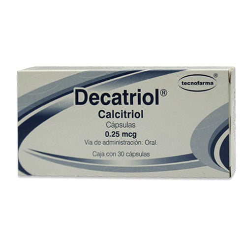 Calcitriol Decatriol 0.25 Mcg Con 30 Capsulas – Farmacia Herrera
