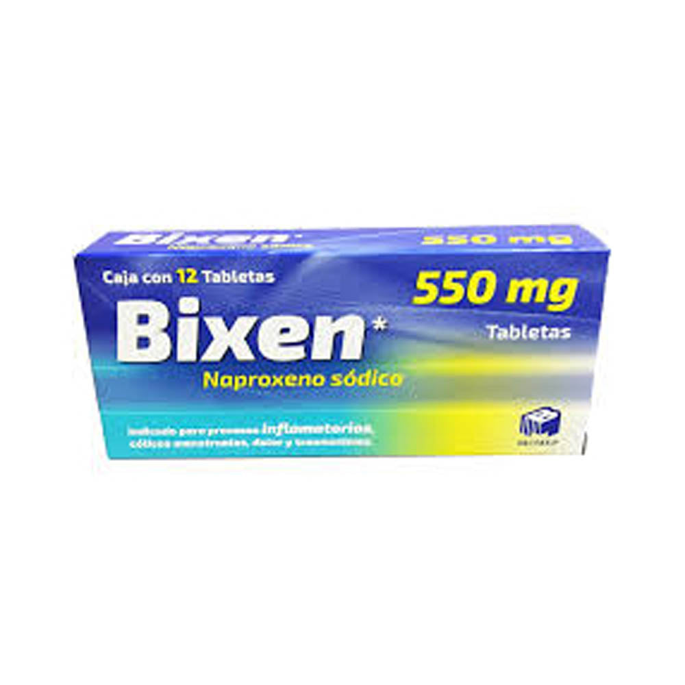 Naproxeno Sodico Bixen 550 Mg Con 12 Tabletas – Farmacia Herrera