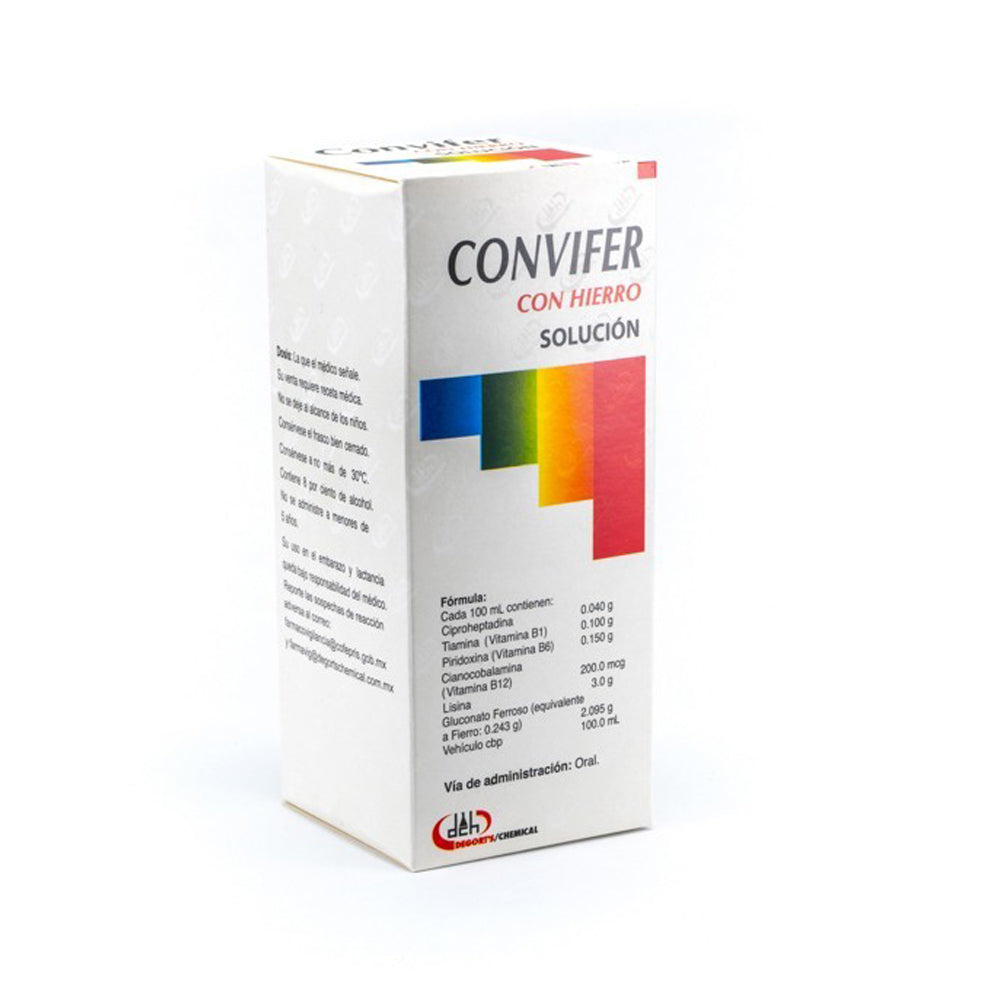 Complejo B Hierro Convifer Solución Frasco 220 Ml – Farmacia Herrera