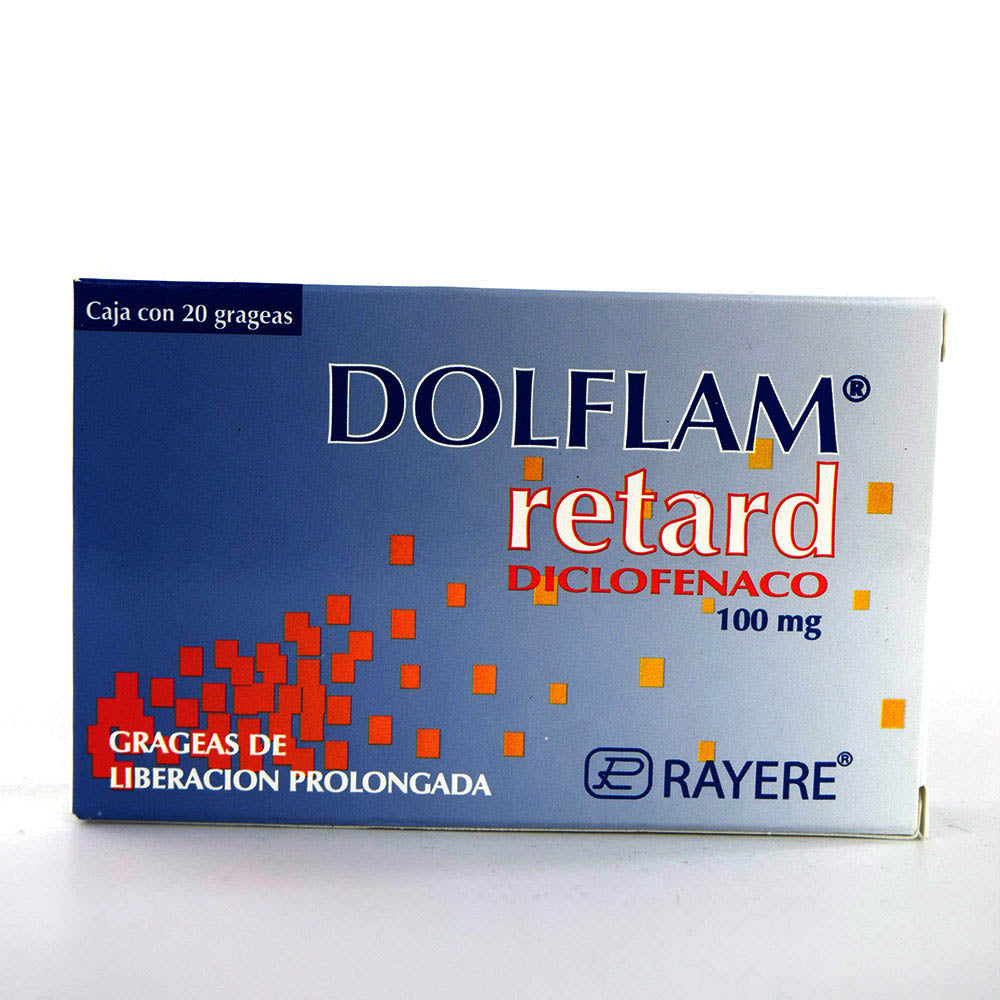 Diclofenaco Dolflam Retard 100 Mg Con 20 Grageas – Farmacia Herrera