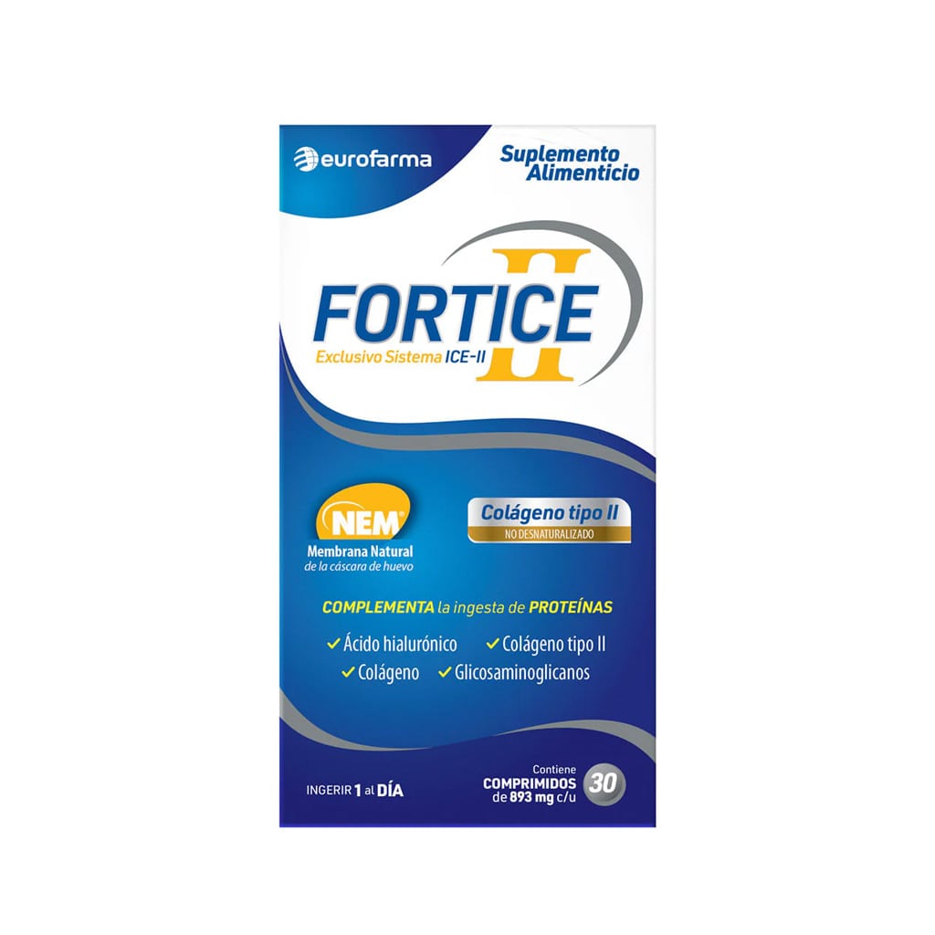 Fortice Exclusivo Sistema Ice-Ii Suplemento Alimenticio 893Mg 30 Compr ...