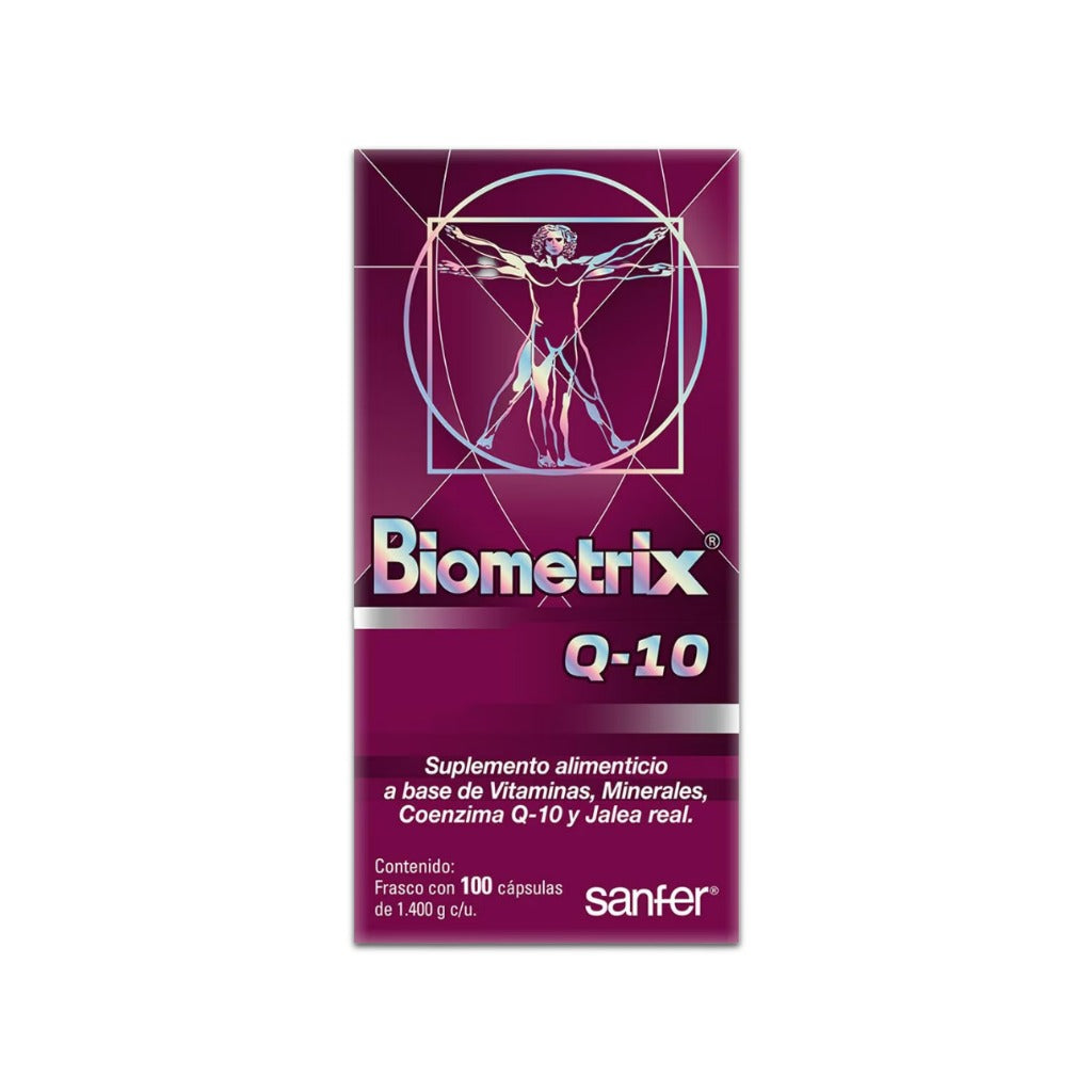 Biometrix Q10 Suplemento Alimenticio 100 Capsulas Sanfer – Farmacia Herrera