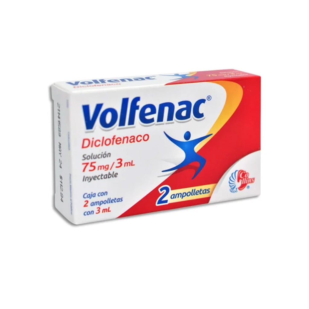 Diclofenaco Volfenac Solución Inyectable Con 2 Ampulas – Farmacia Herrera