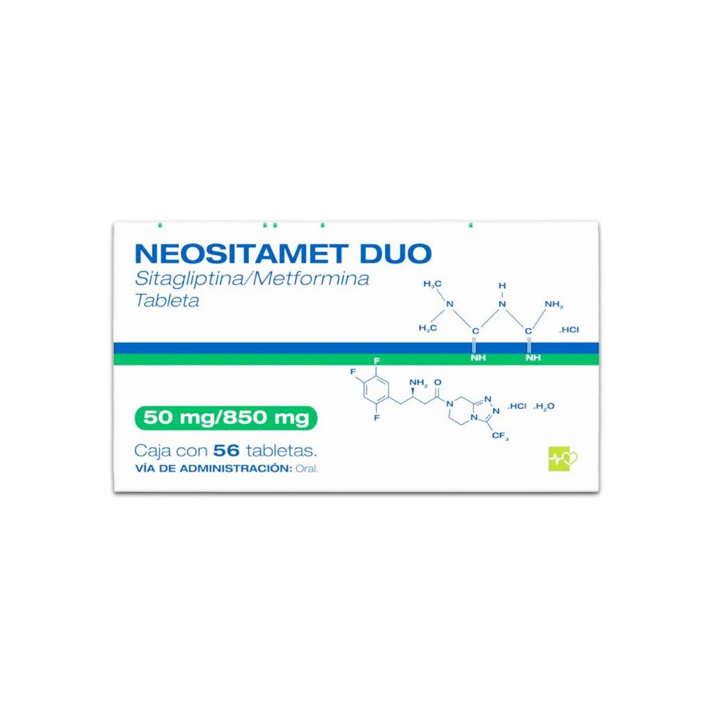 Neositamet Duo 50/850Mg 56 Tabletas – Farmacia Herrera