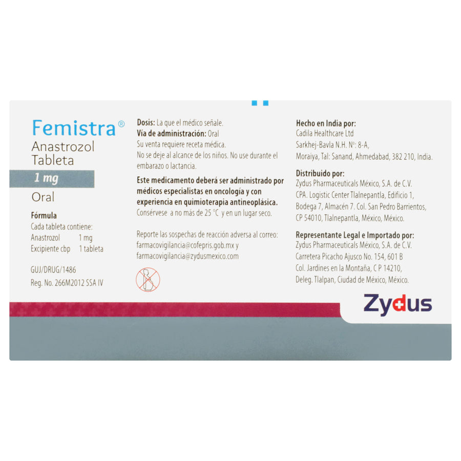 Femistra 1 Mg Con 28 Tabletas – Farmacia Herrera
