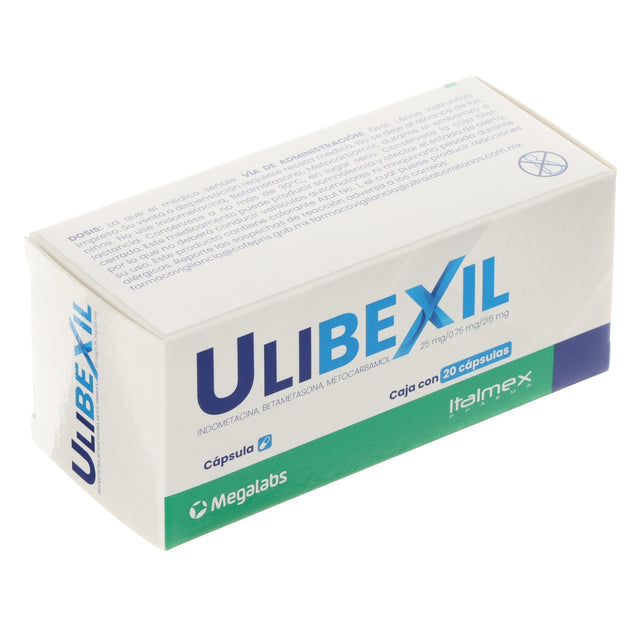 Ulibexil 25 / 0.75 / 215 Mg Con 25 Cap – Farmacia Herrera