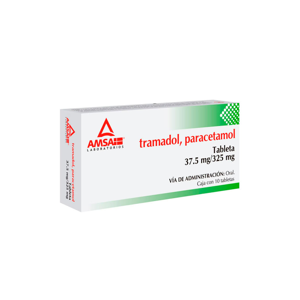 Tramadol / Paracetamol 37.5 / 325 Mg Con 10Tab Amsa – Farmacia Herrera